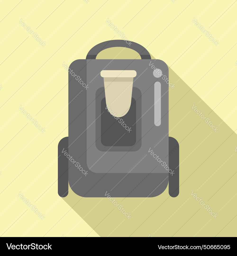 Center flow nasal icon flat clinic device Vector Image