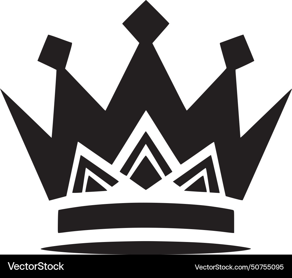 Crown - minimalist and simple silhouette Vector Image