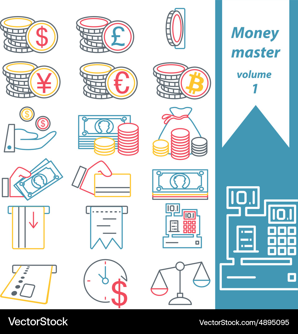 Money master volume 1 Royalty Free Vector Image