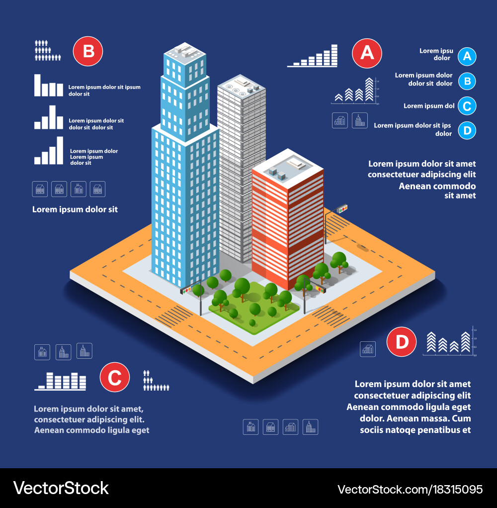 Urban elements architecture Royalty Free Vector Image