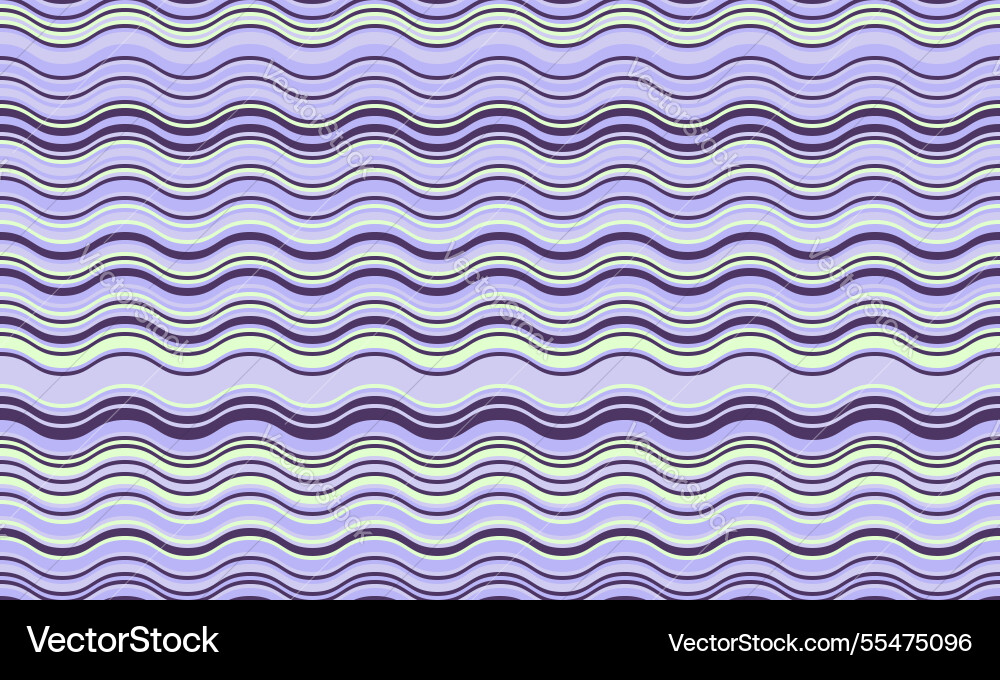 Abstract wavy stripes background in calming Vector Image