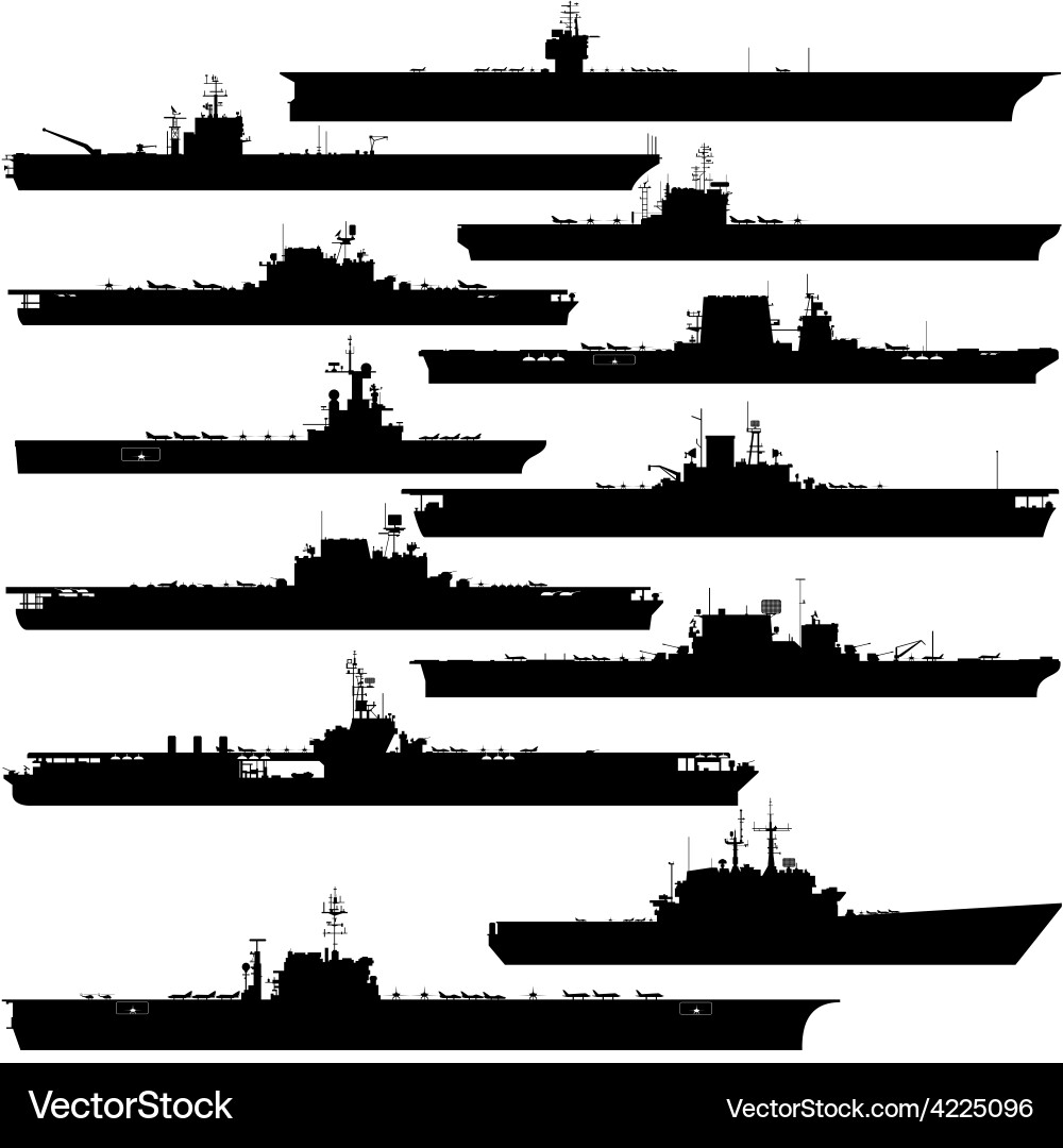 Aircraft carrier Royalty Free Vector Image - VectorStock