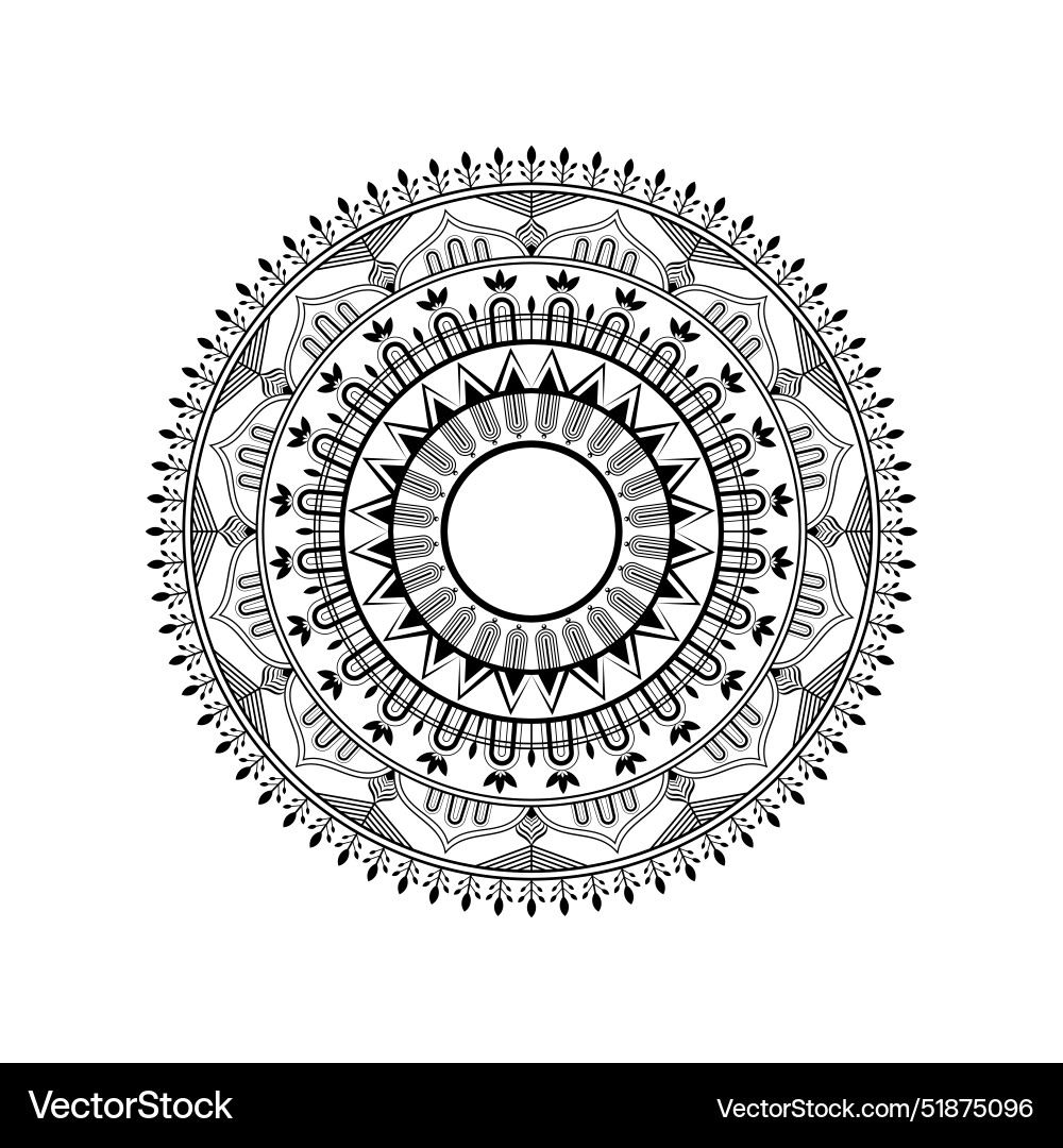 Luxury mandala pattern floral Royalty Free Vector Image
