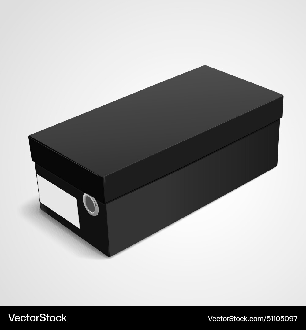 Blank shoes box Royalty Free Vector Image - VectorStock