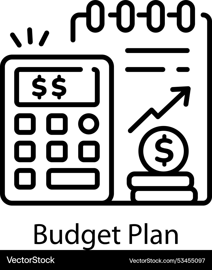 Budget plan Royalty Free Vector Image - VectorStock
