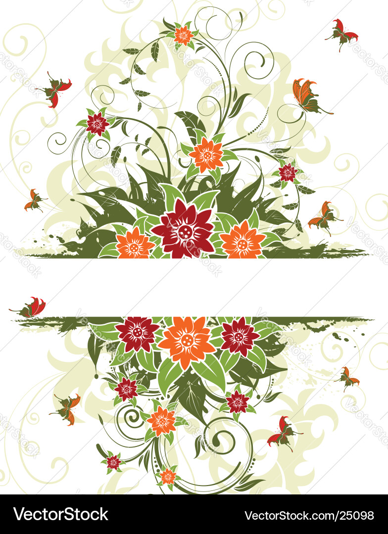 Background flower Royalty Free Vector Image - VectorStock