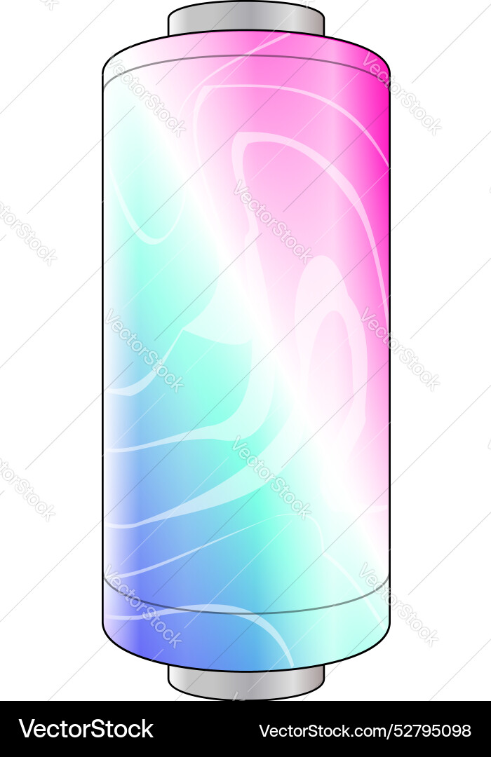Colorful textile fabric roll showing abstract Vector Image