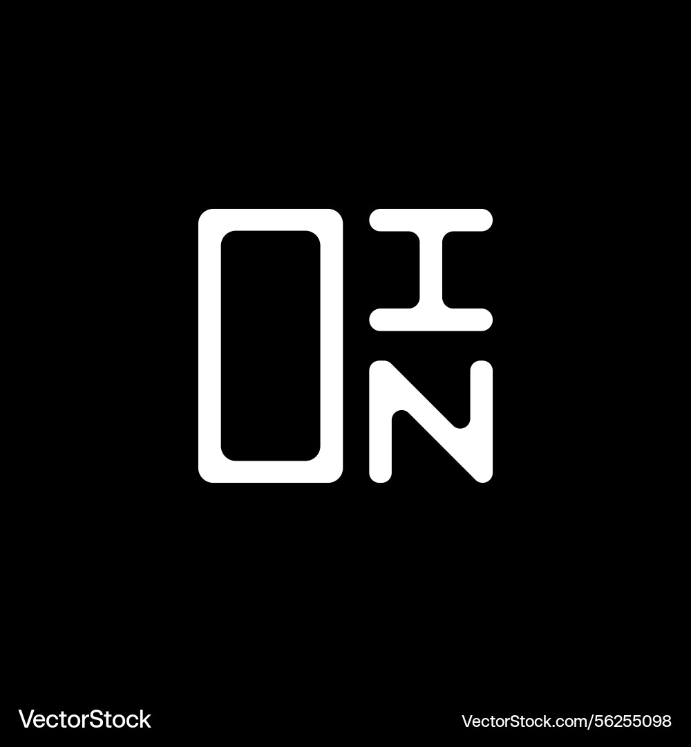 Oin letter logo creative design with graphic Vector Image