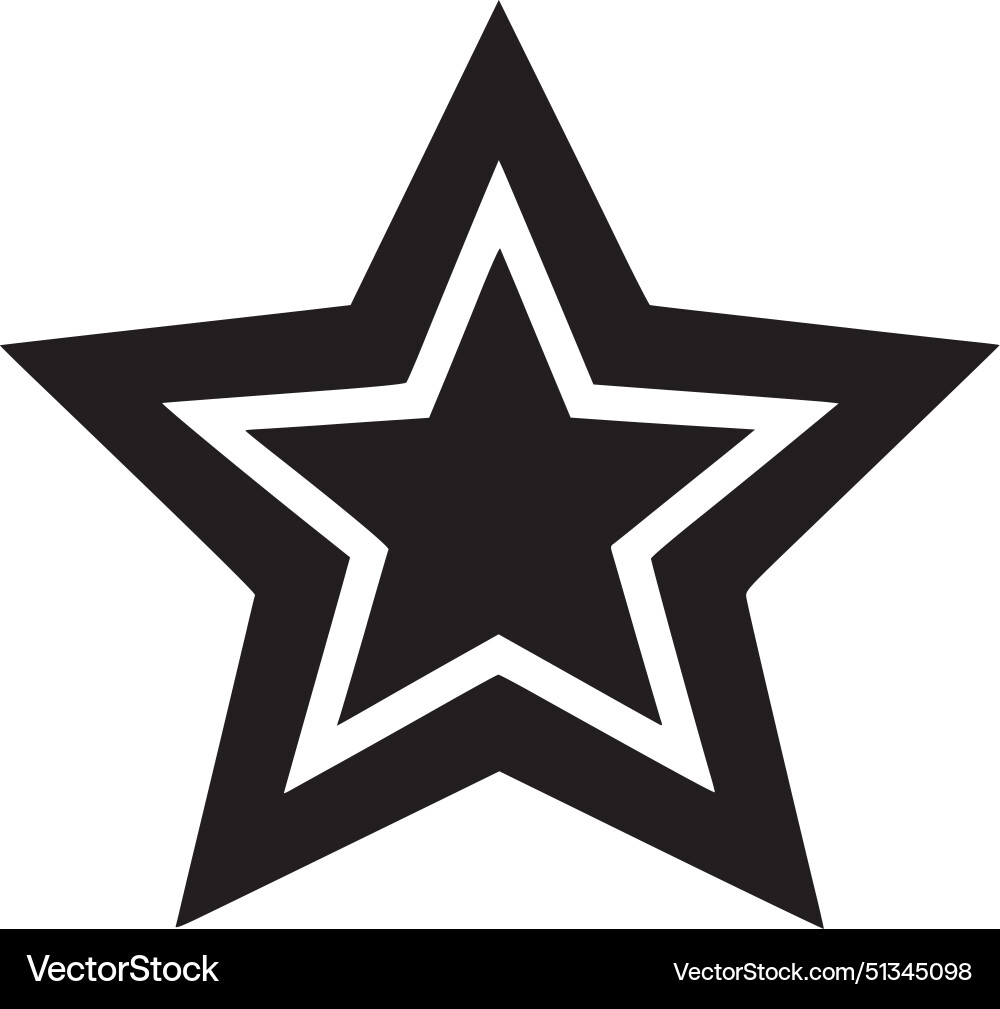 Stars - black and white Royalty Free Vector Image