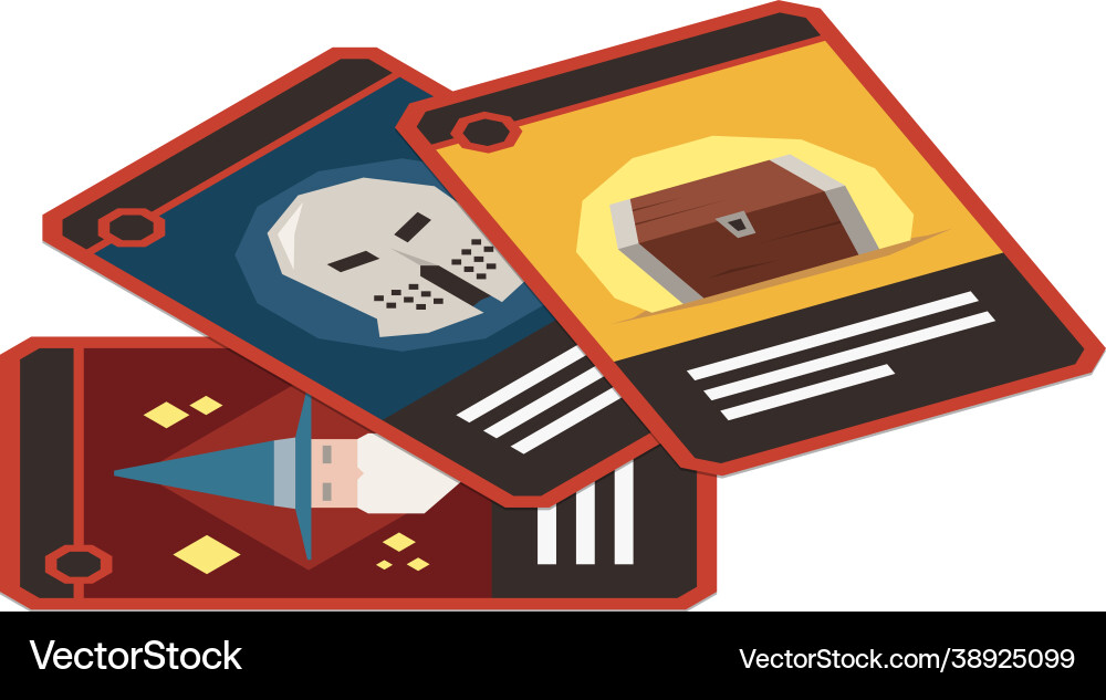 Board game cards Royalty Free Vector Image - VectorStock