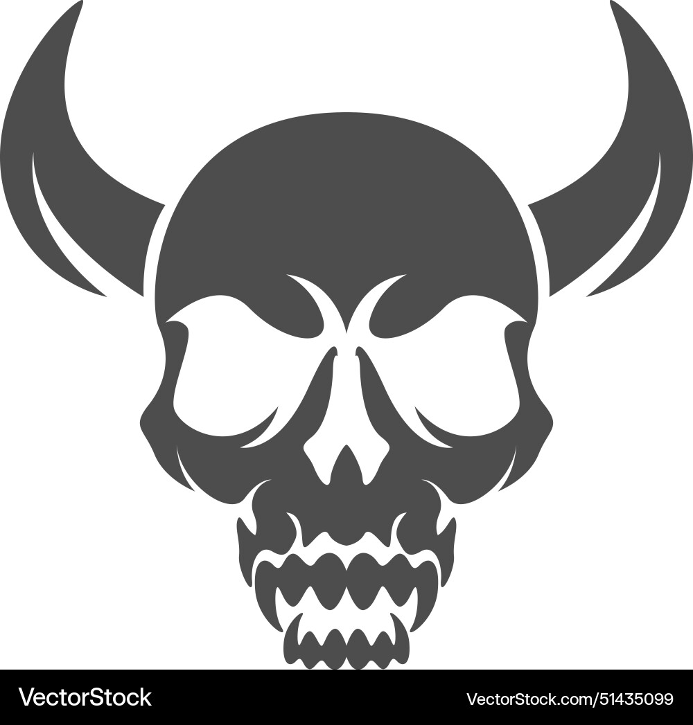 Devil icon logo design Royalty Free Vector Image