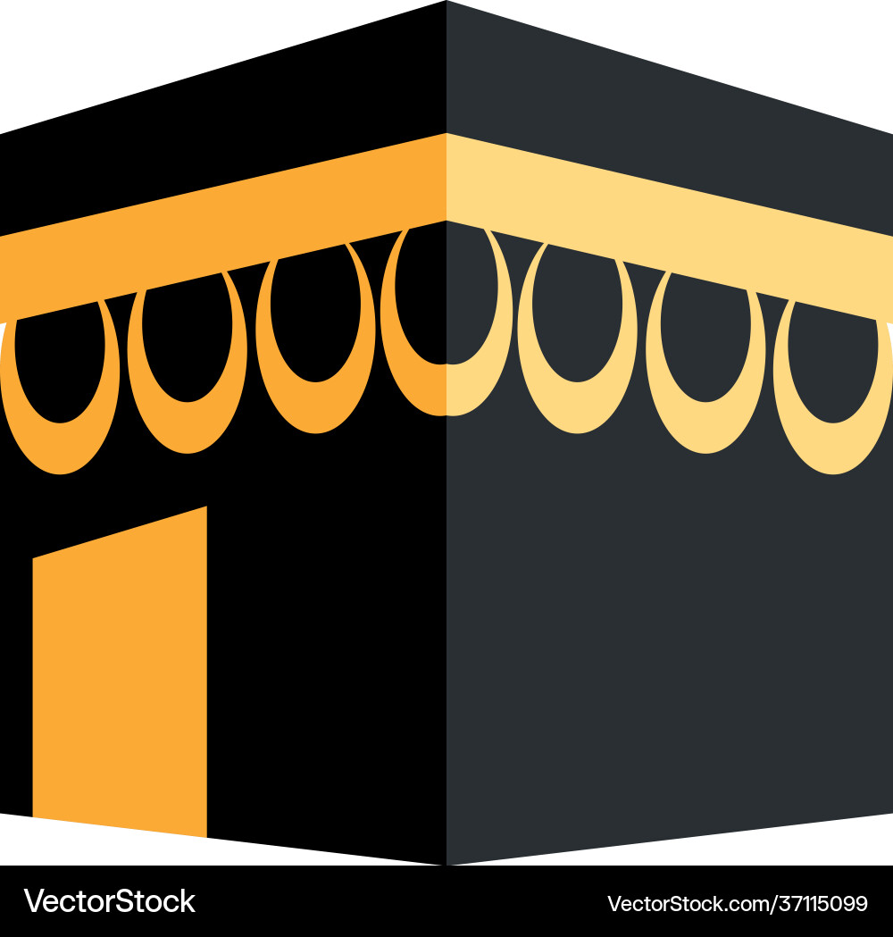 Kabah icon design template Royalty Free Vector Image