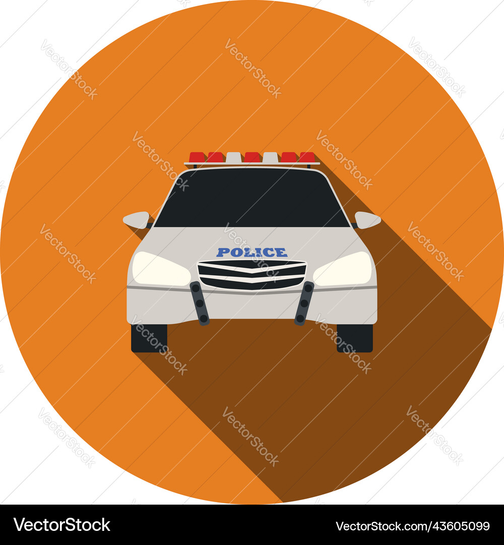 Police car icon Royalty Free Vector Image - VectorStock