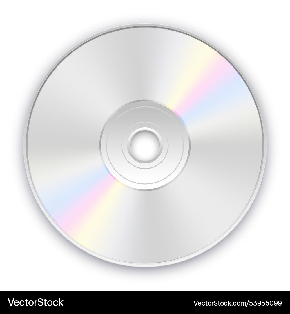 Realistic of cd or dvd disc Royalty Free Vector Image