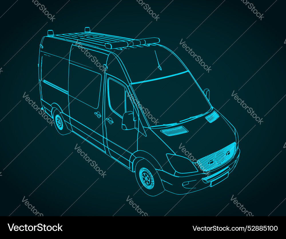 Ambulance drawings Royalty Free Vector Image - VectorStock