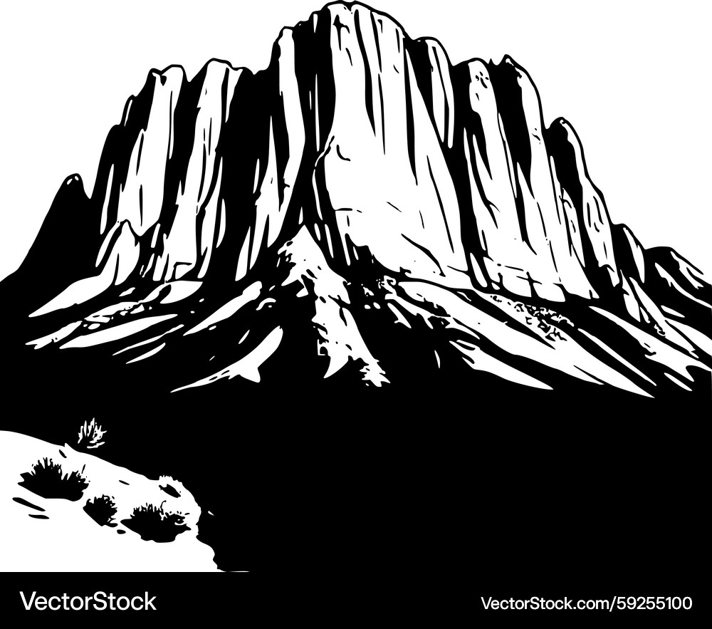 Monument Valley Buttes Royalty Free Vector Image