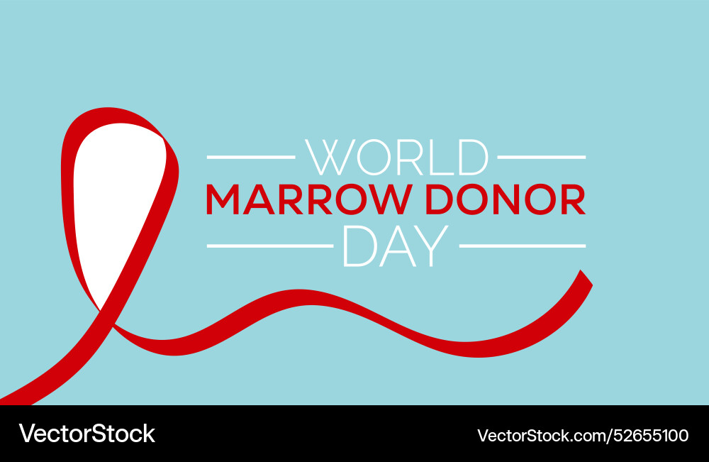 World marrow donor day Royalty Free Vector Image