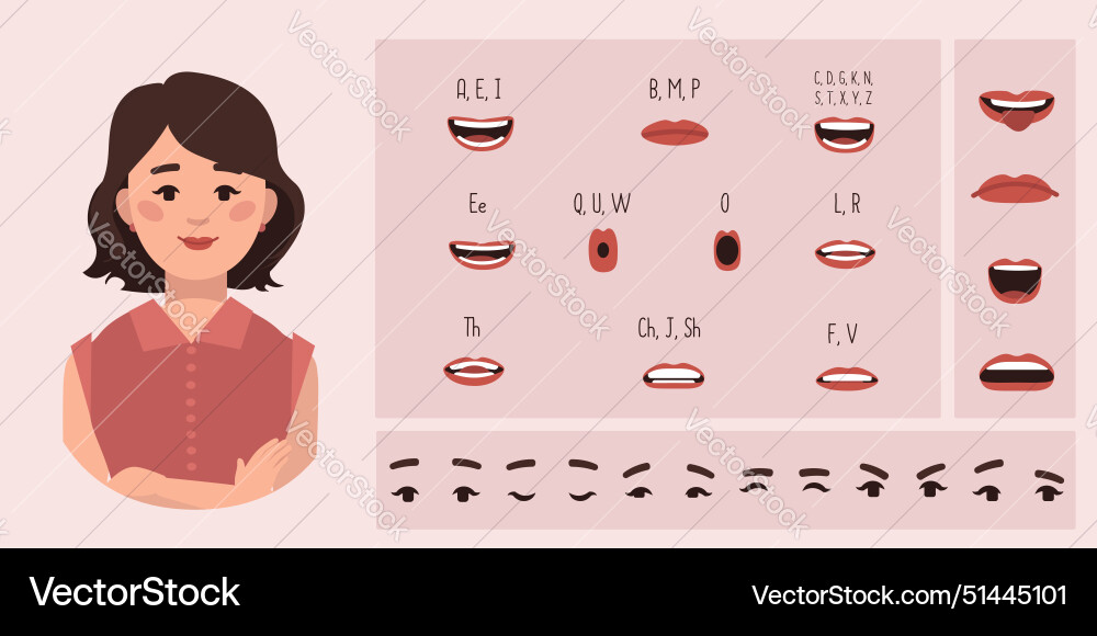 Business office plus size woman avatar creation Vector Image