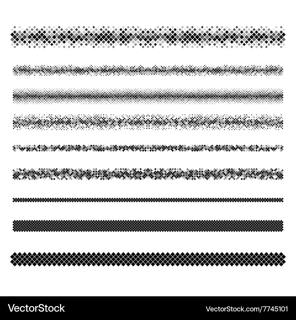 Design elements - text divider line set Royalty Free Vector