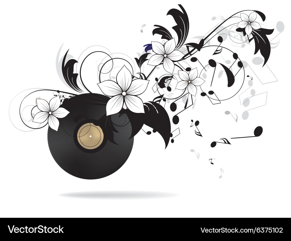 Abstract music background Royalty Free Vector Image