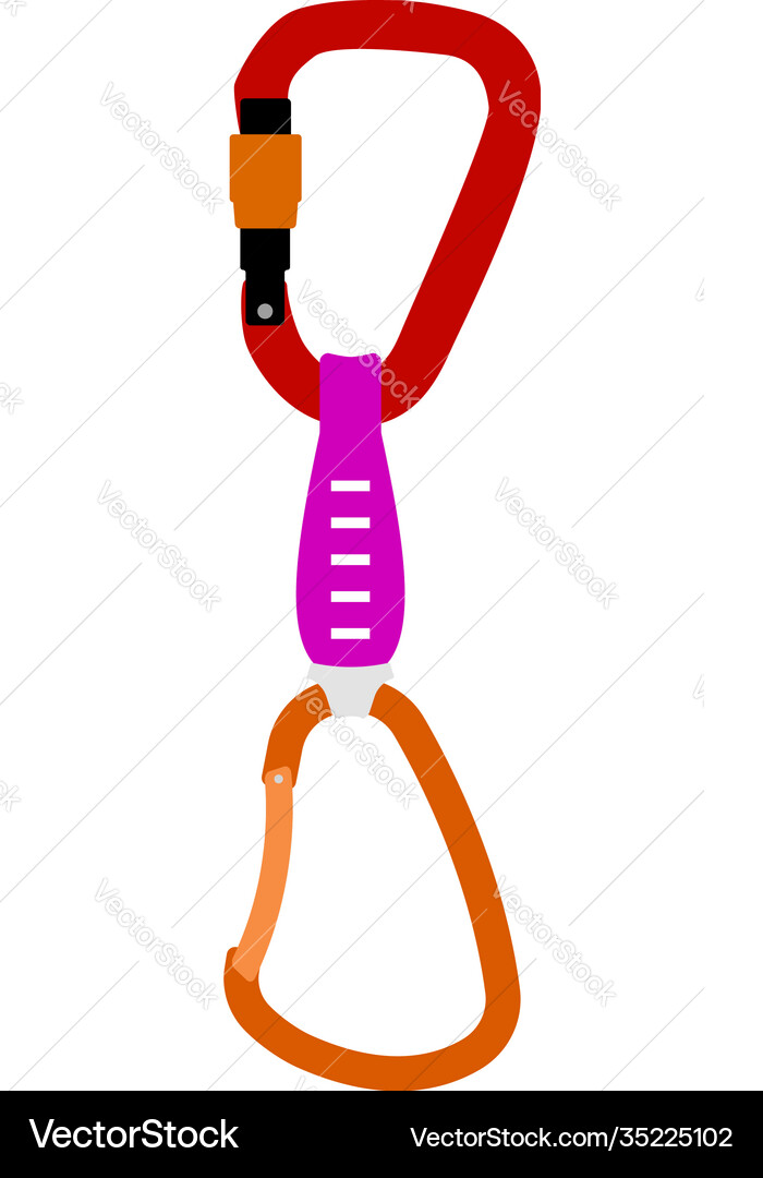 Alpinist quickdraw icon Royalty Free Vector Image