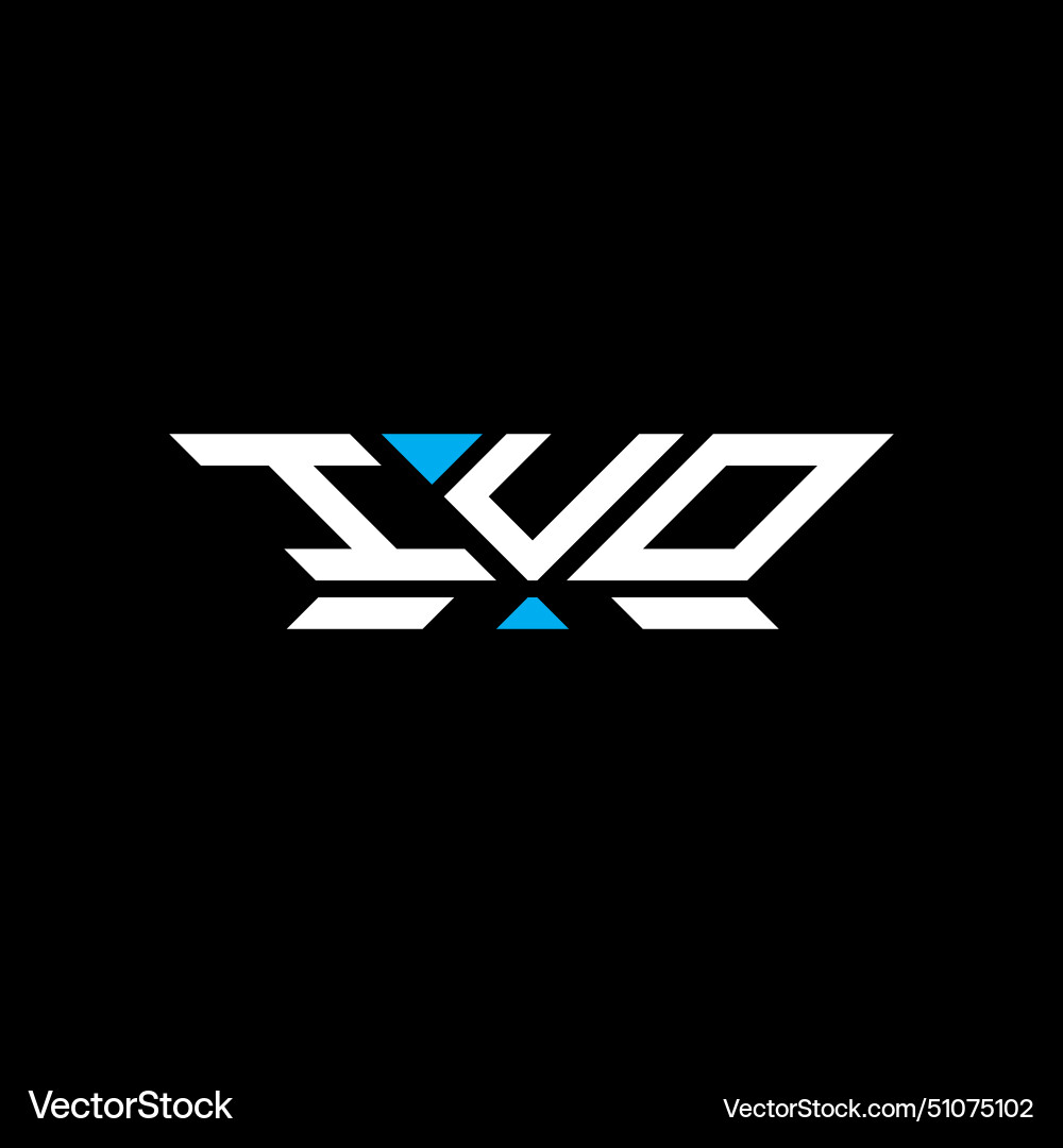 Iuo letter logo design simple and modern Vector Image