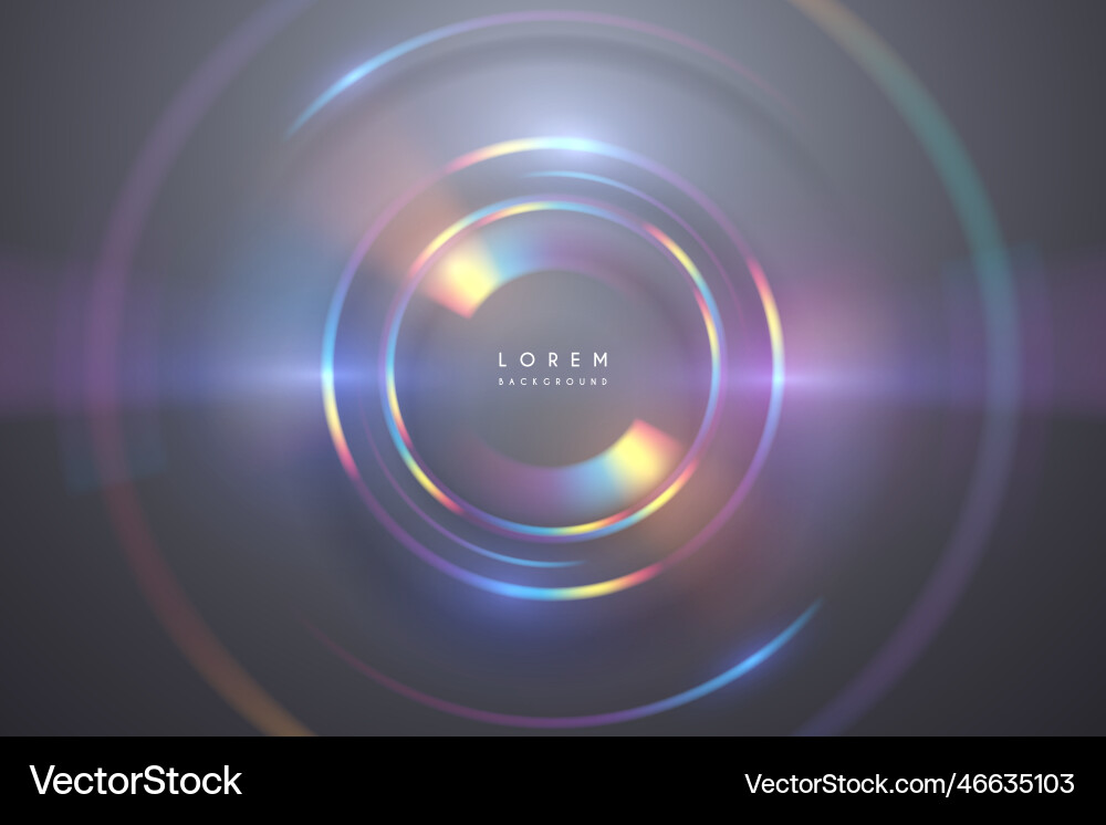 Abstrakte Farbe Kreis Licht Effekt Hintergrund Vektorbild