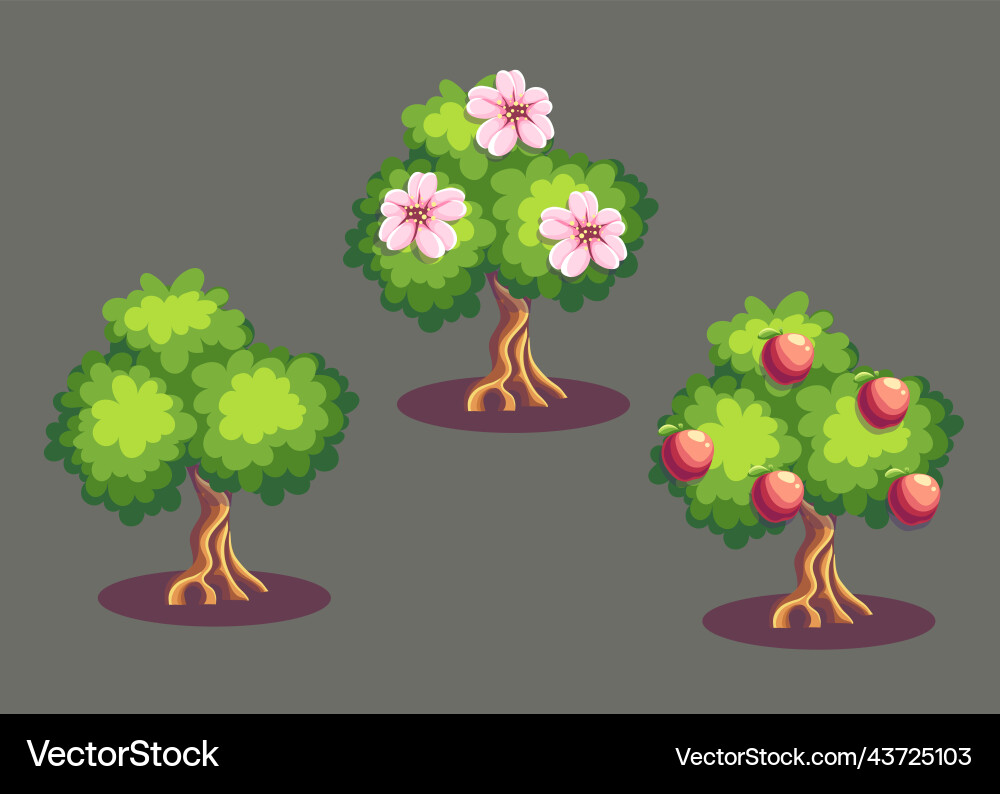 Background fruits apple growth Royalty Free Vector Image