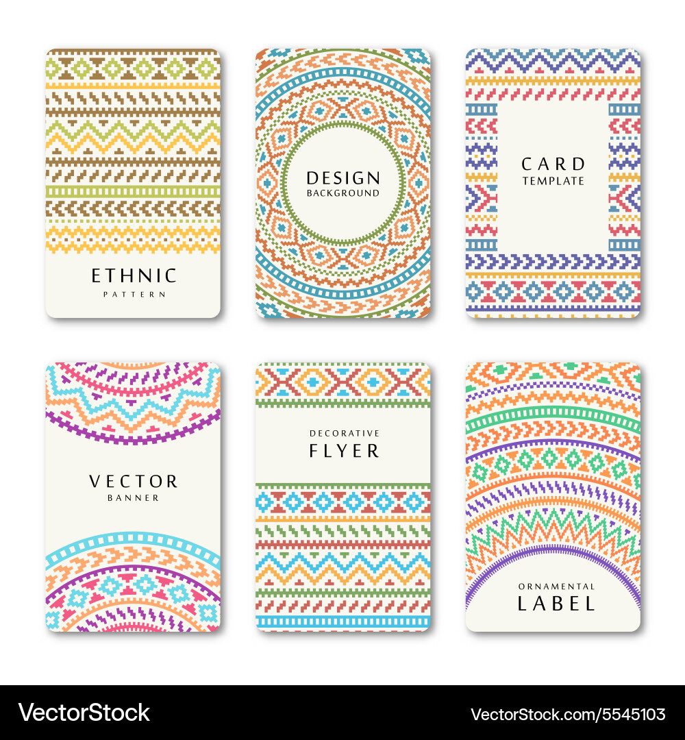 Decorative cards Royalty Free Vector Image - VectorStock