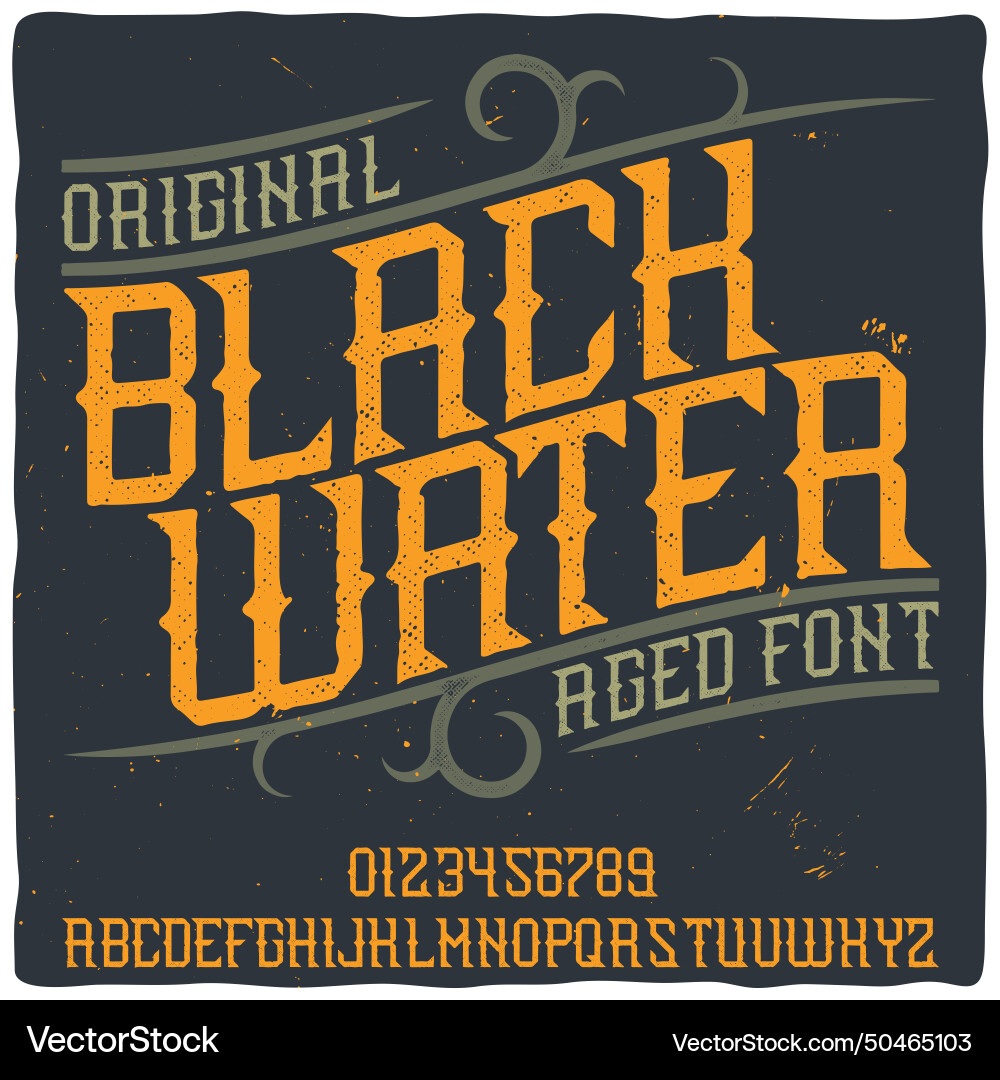 Good handcrafted font for any label design Vector Image