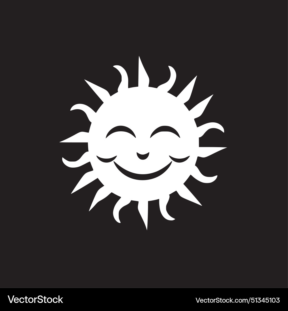 Sun - minimalist and simple silhouette Royalty Free Vector