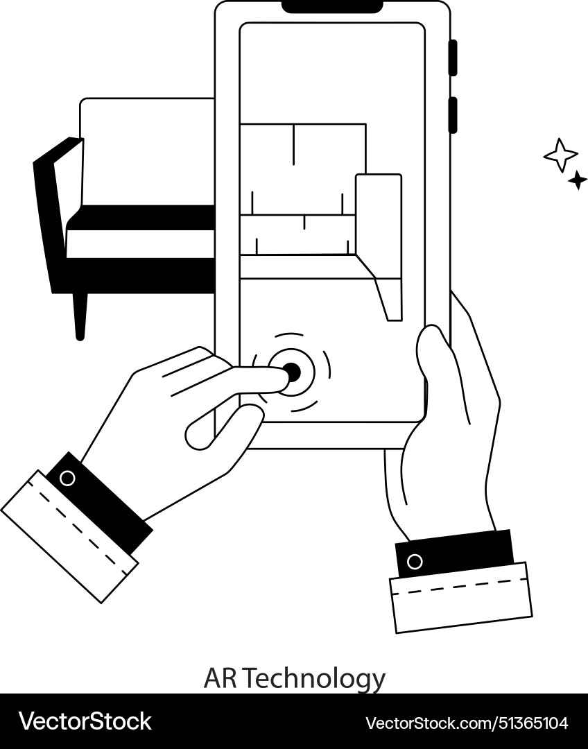 Ar technology Royalty Free Vector Image - VectorStock