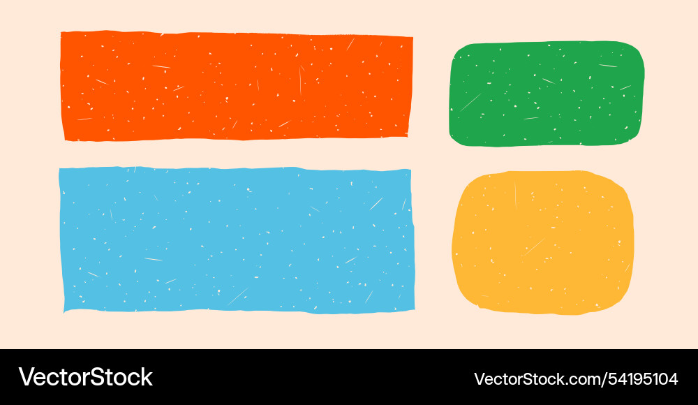 Rough Textured Grunge Shapes Royalty Free Vector Image
