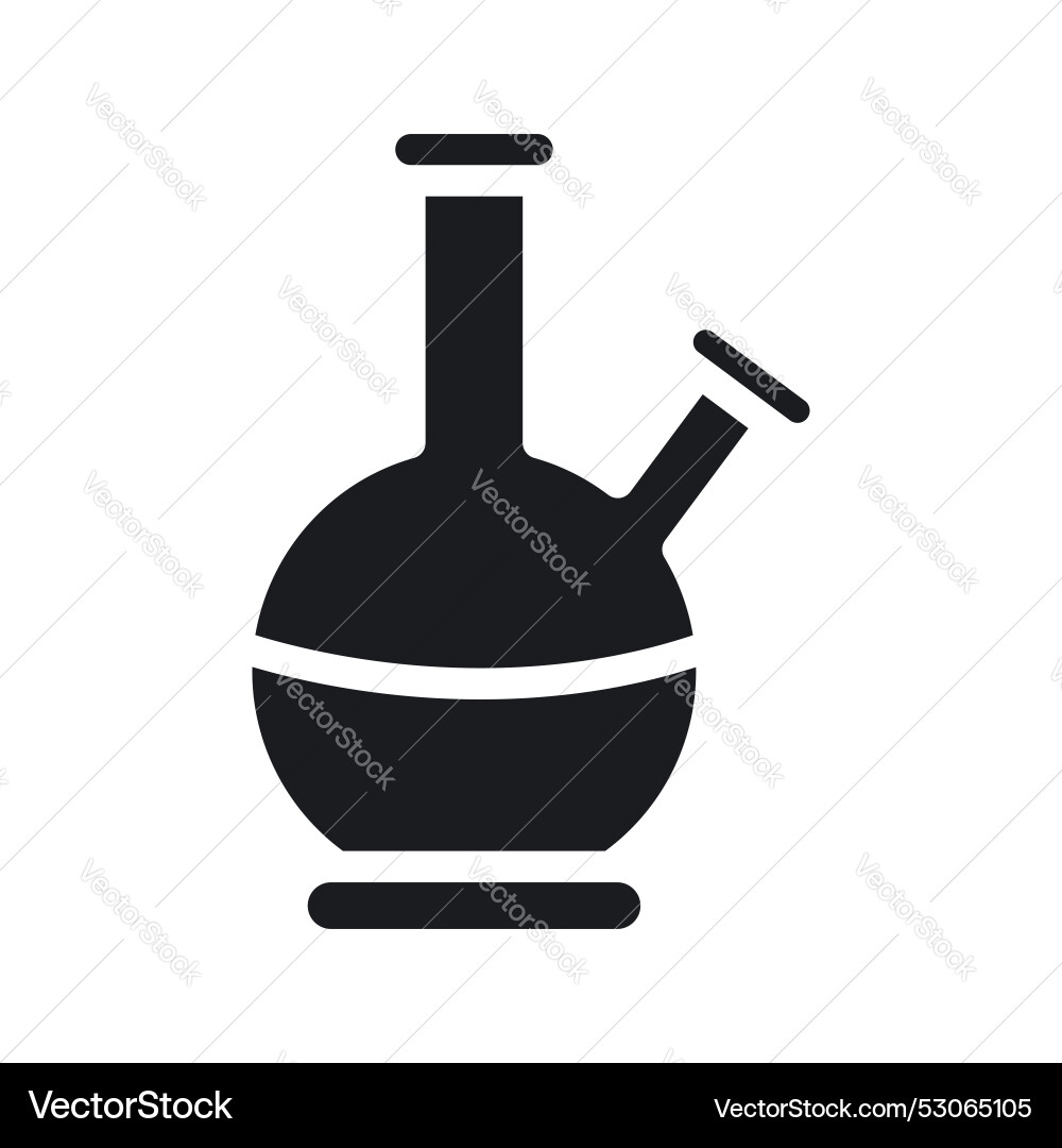 Bong icon isolated on white background Royalty Free Vector