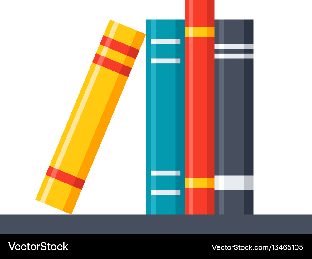 Bookshelf icon Royalty Free Vector Image - VectorStock