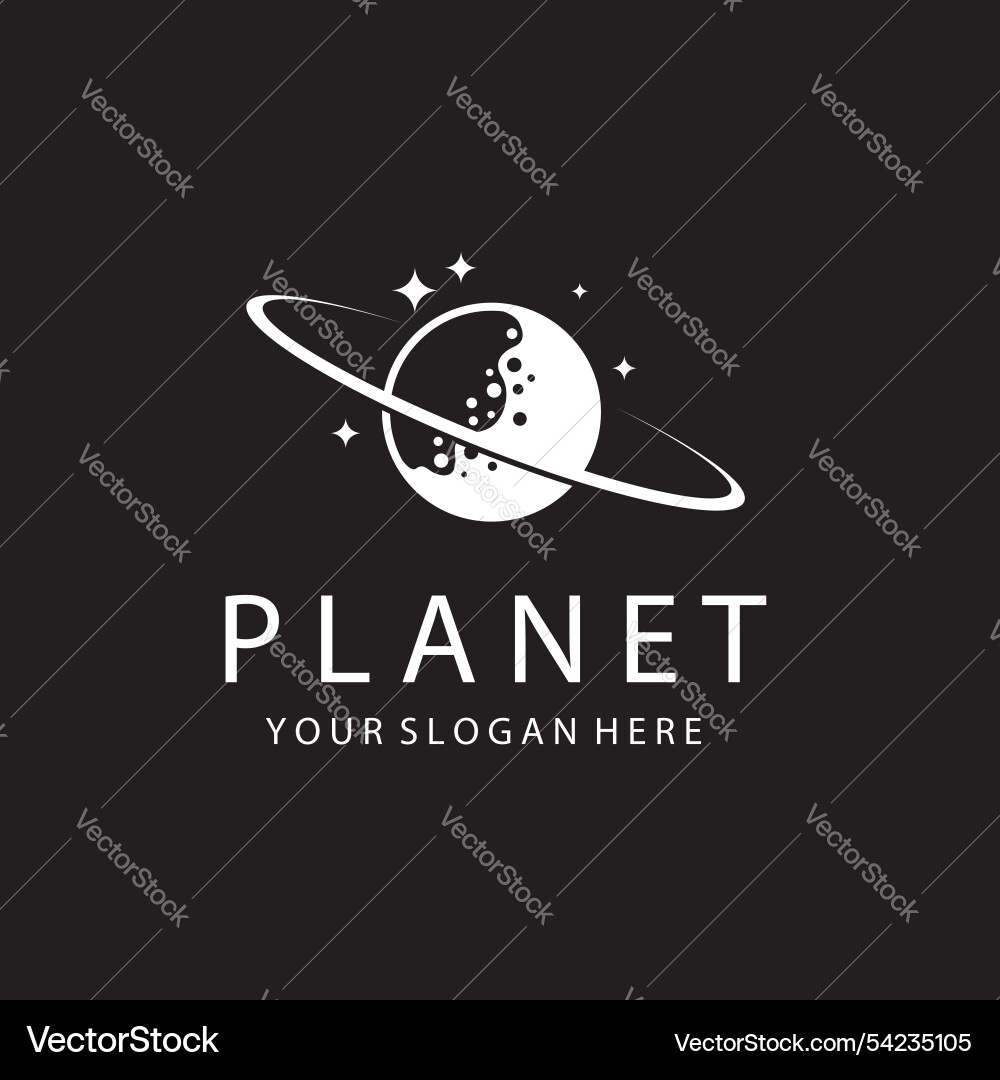 Design of planet saturn Royalty Free Vector Image