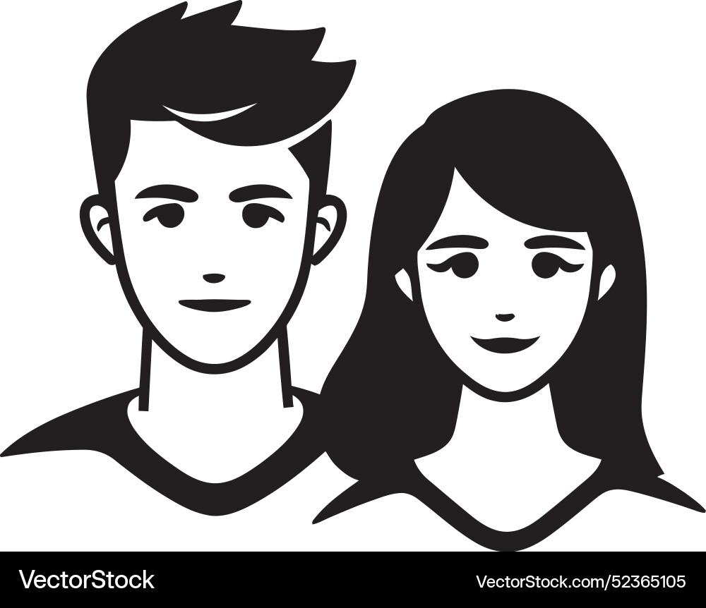 Emotional dialogues couple narrativesnarrating Vector Image