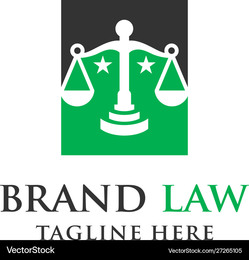 Law logo Royalty Free Vector Image - VectorStock