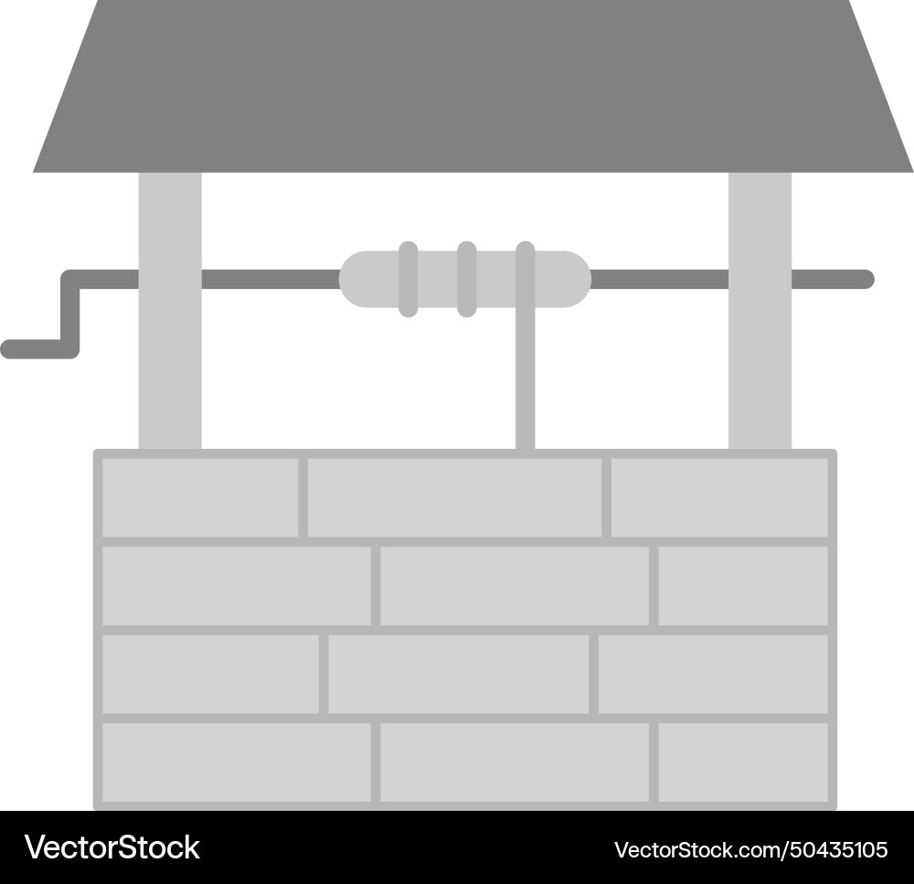Water well icon image Royalty Free Vector Image