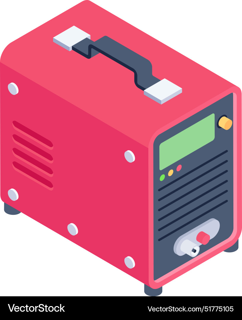 Webget this isometric icon of a welding machine Vector Image