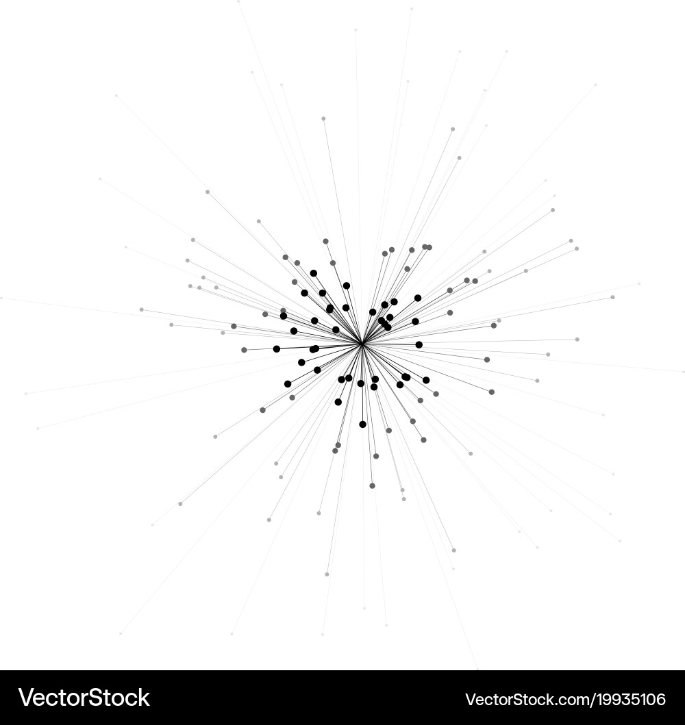 Abstract 3d of molecule model Royalty Free Vector Image