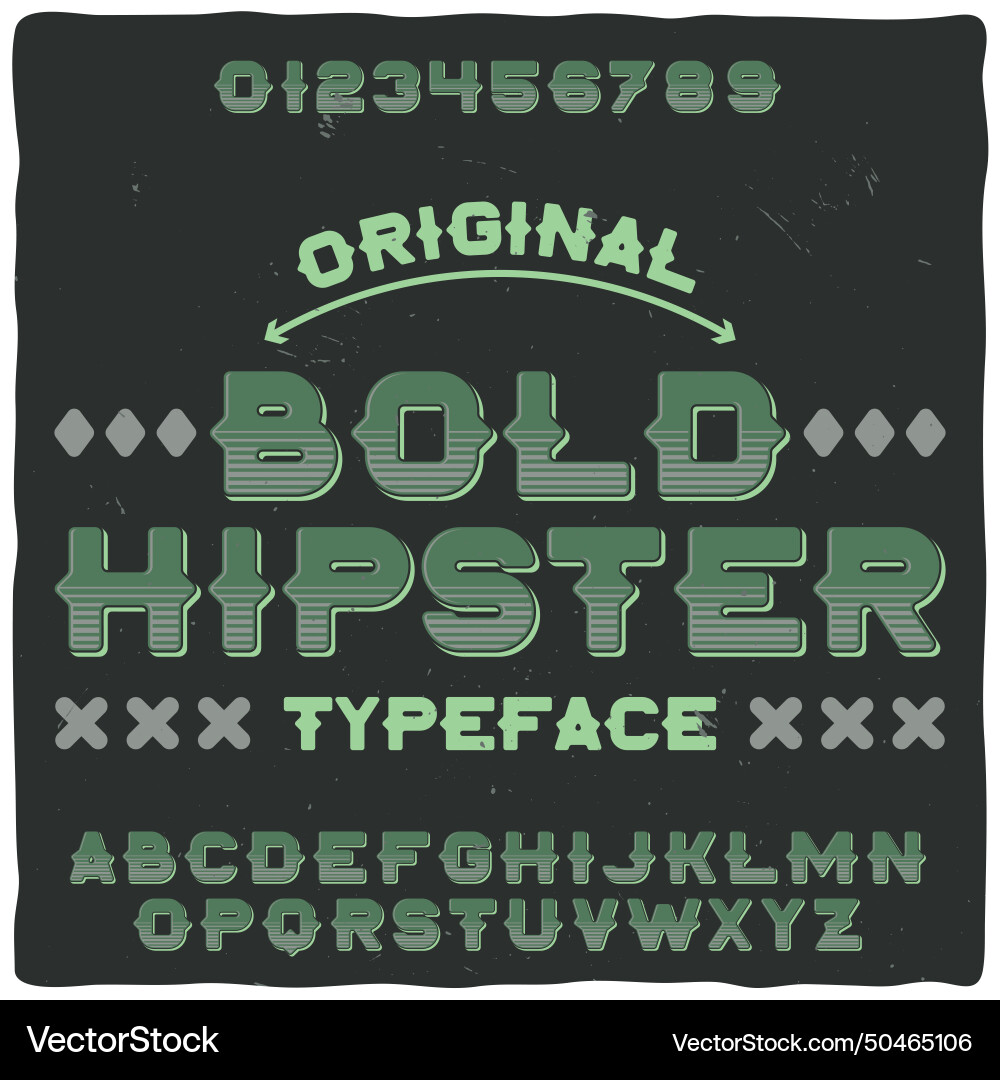Good handcrafted font for any label design Vector Image