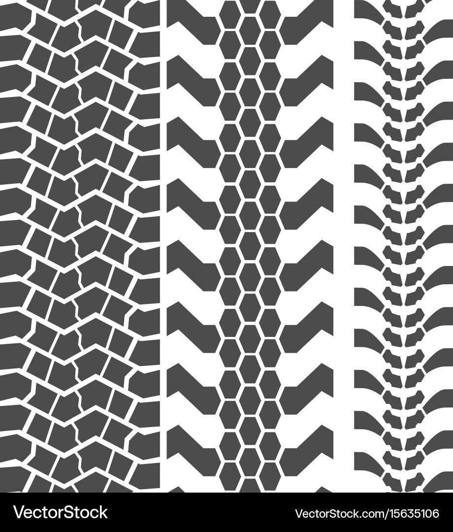 Mud Tyre Seamless Pattern Royalty Free Vector Image