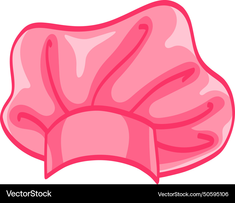 Pink chef hat Royalty Free Vector Image - VectorStock