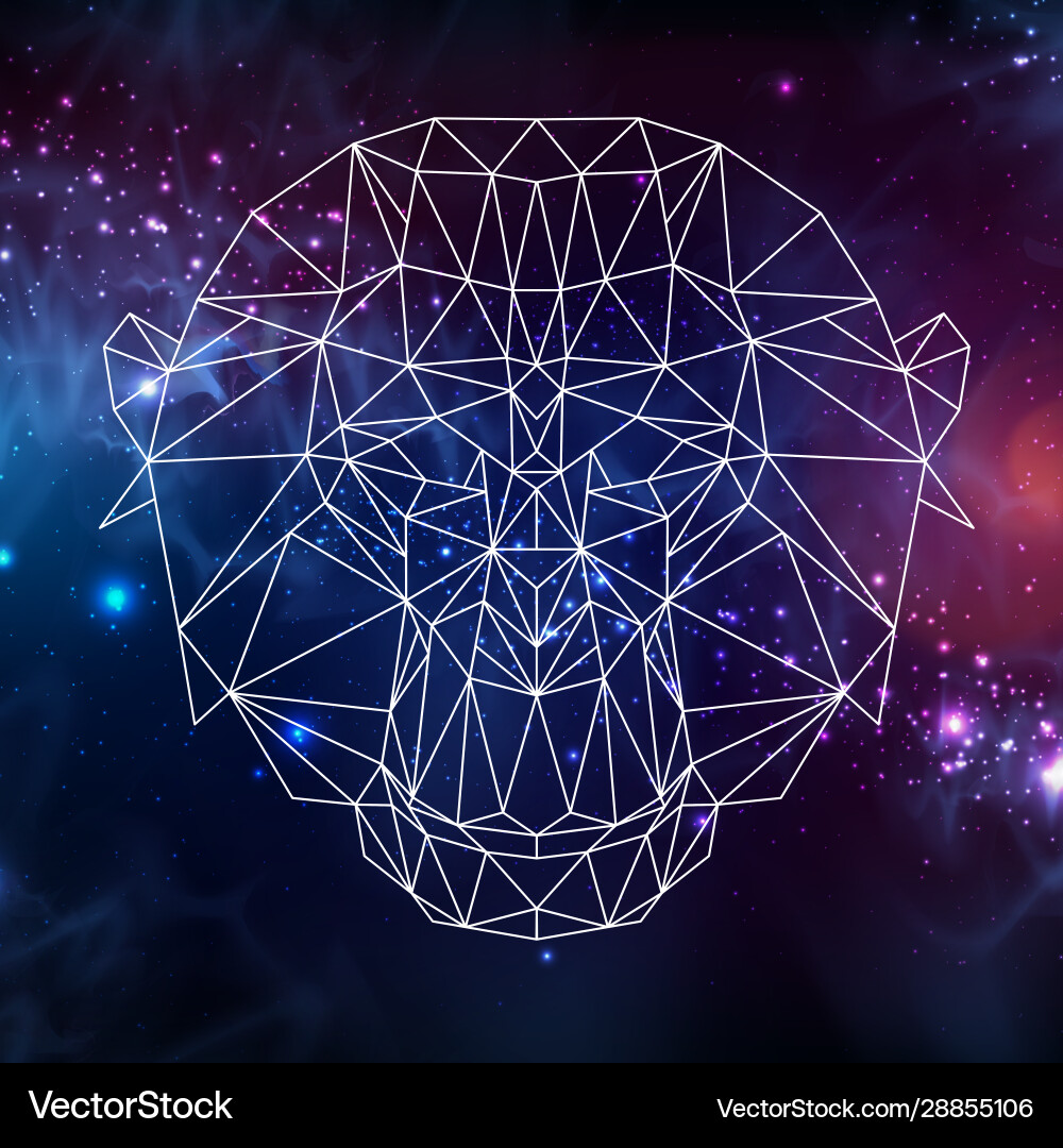 Polygonal Animal Face Royalty Free Vector Image