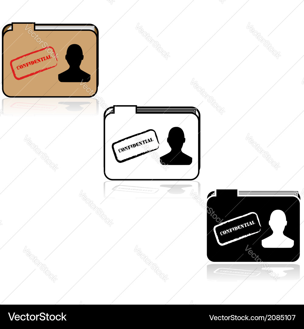 Confidential file Royalty Free Vector Image - VectorStock