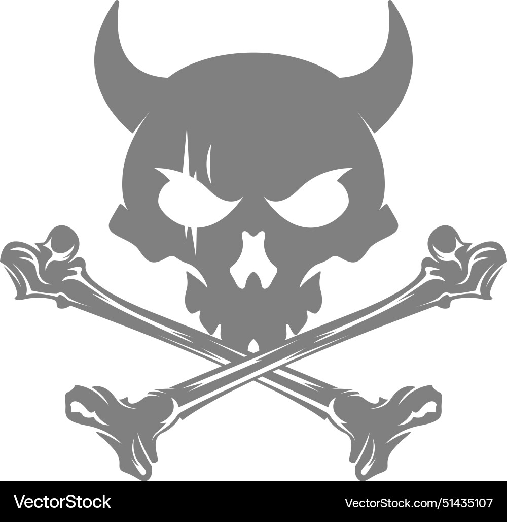Devil icon logo design Royalty Free Vector Image