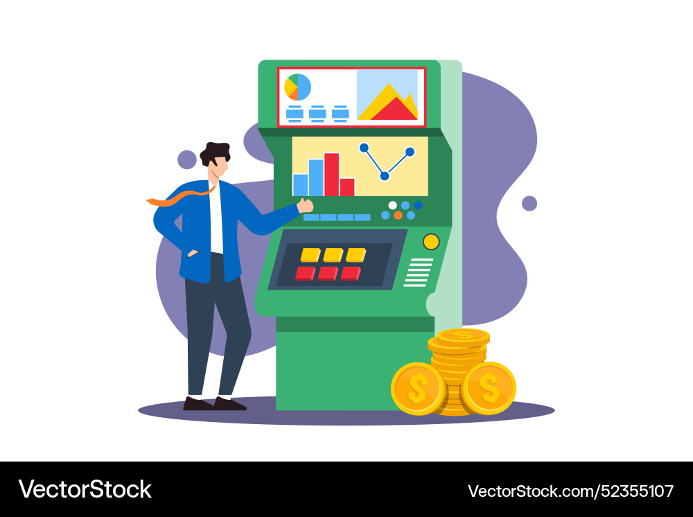 Gamifying market strategy data-driven Royalty Free Vector