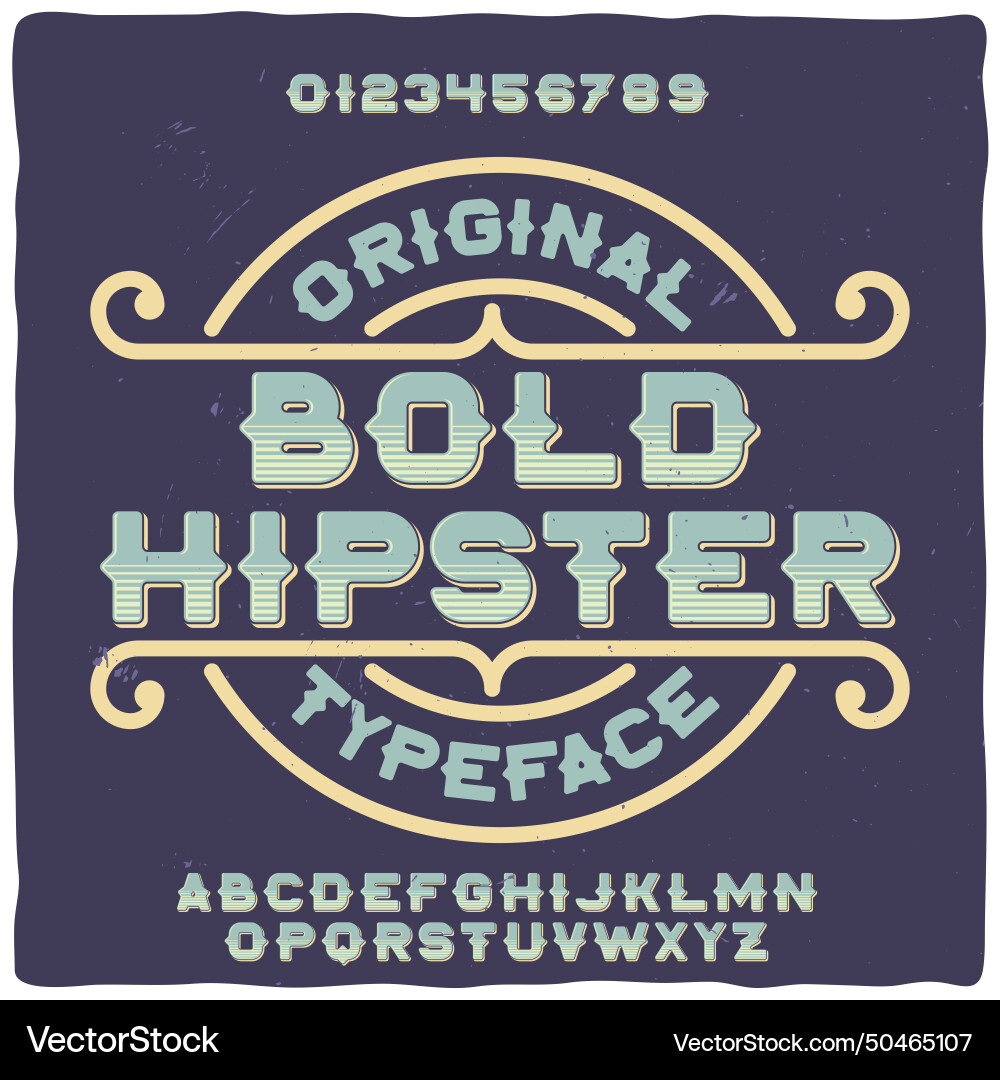 Good handcrafted font for any label design Vector Image