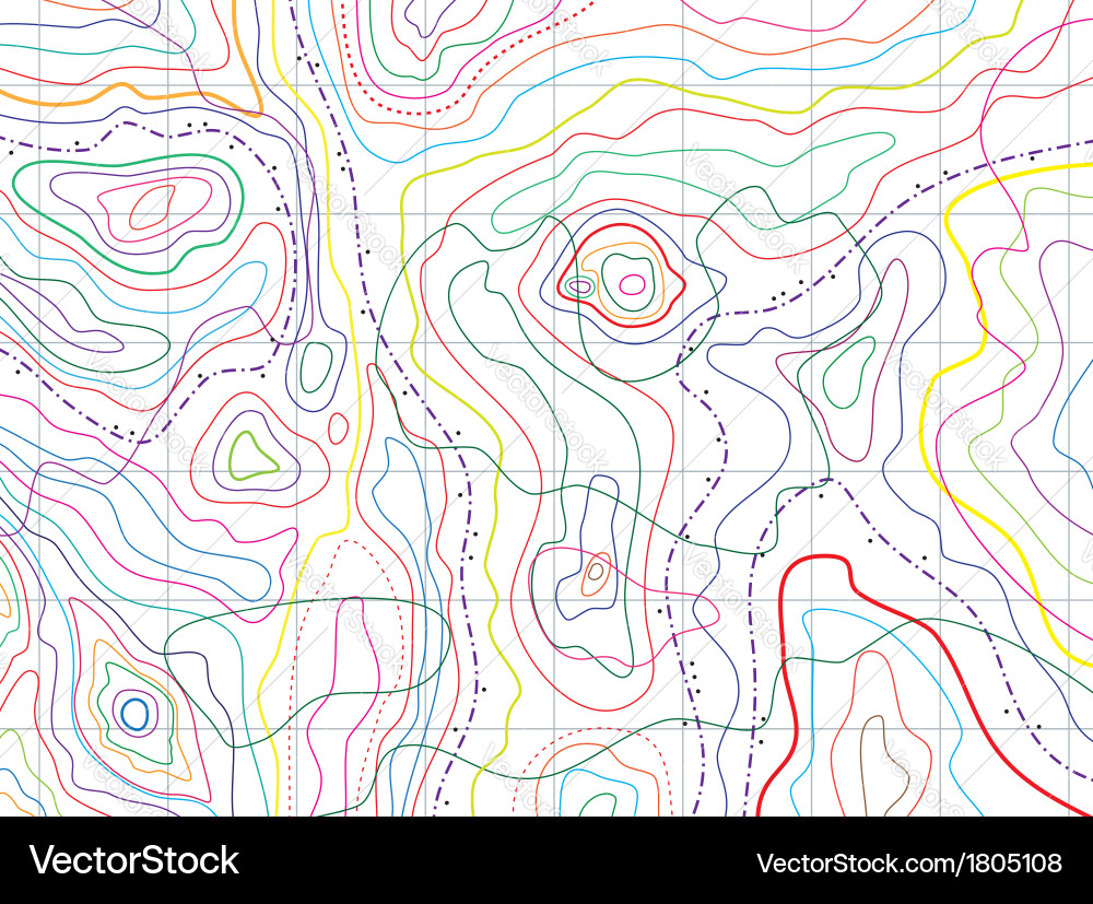 Abstract topographical map Royalty Free Vector Image